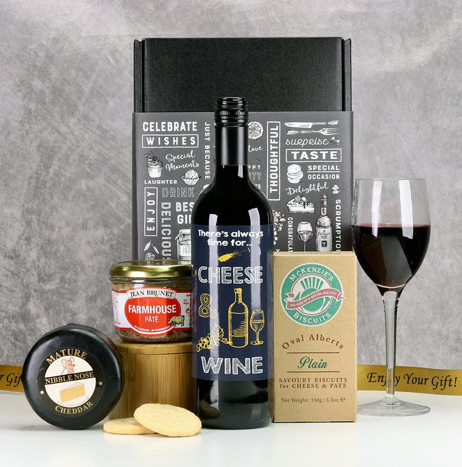 Wine and Cheese Gift | Always Time for Cheese and Wine Hamper – Smart ...