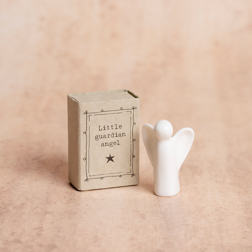 Ceramic Keepsake - Ceramic Guardian Angel in Matchbox – Smart Gift Co.